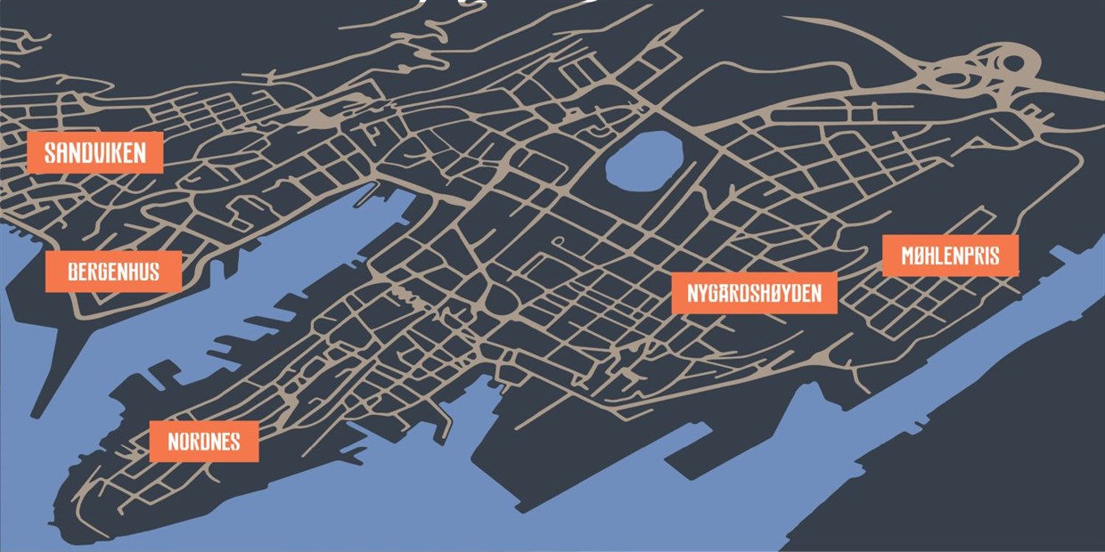Bydeler og nabolag i Bergen sentrum - visitBergen.com