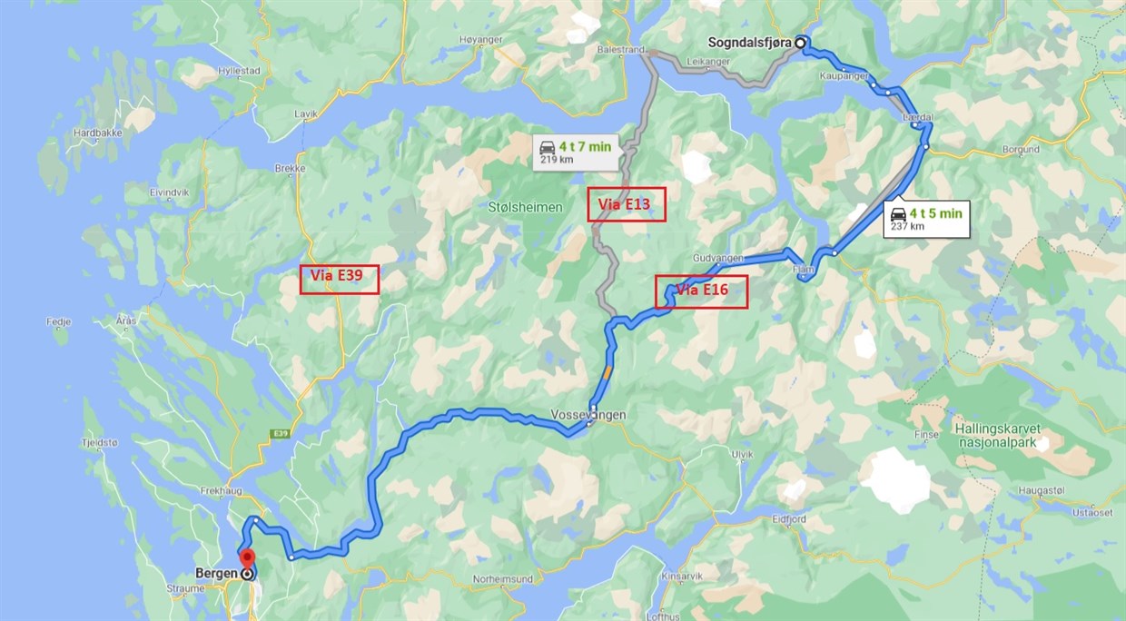 Hvordan komme seg fra Sogndal til Bergen - visitBergen.com